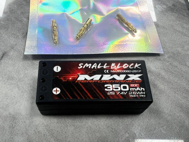 MWX 350mah Hard Case 2S Lipo Battery - MX-SB-350 – Platinum Hobbies