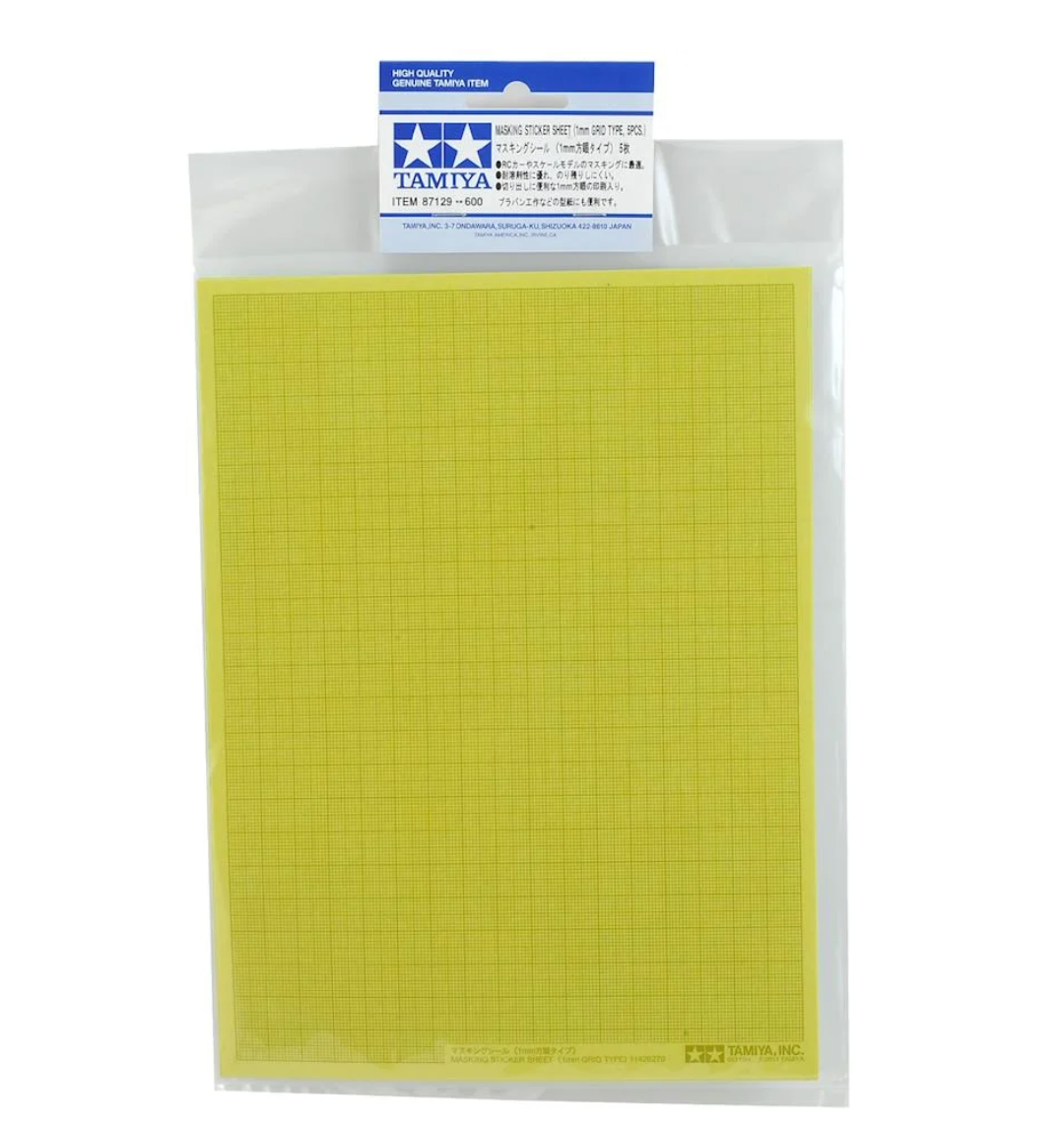 Tamiya 1mm Grid Type Masking Sticker Sheet (5) – Platinum Hobbies