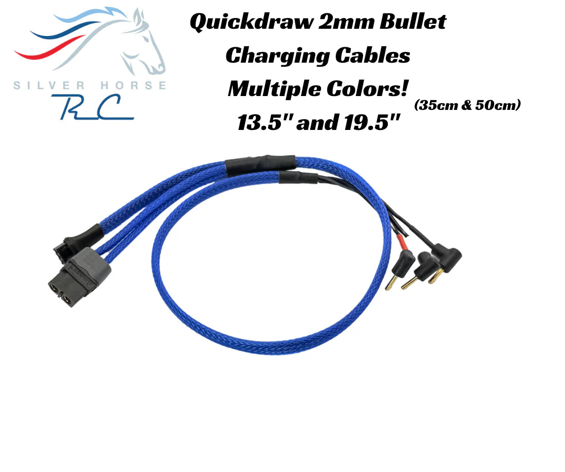 Silver Horse RC - Quick Draw 2mm Bullet Battery Charging Cable - 2mm B ...