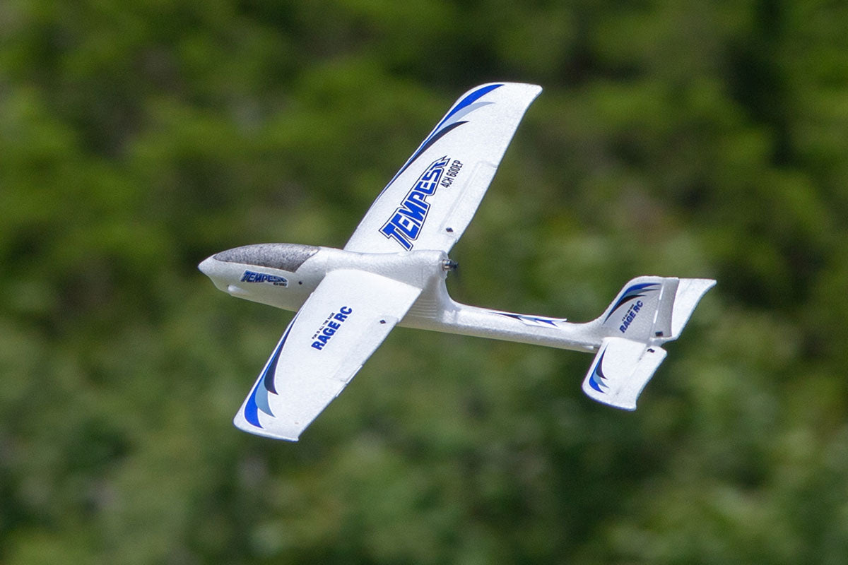 Rage RC Tempest 600 X4 Electric Powered RTF Airplane with PASS (Pilot ...