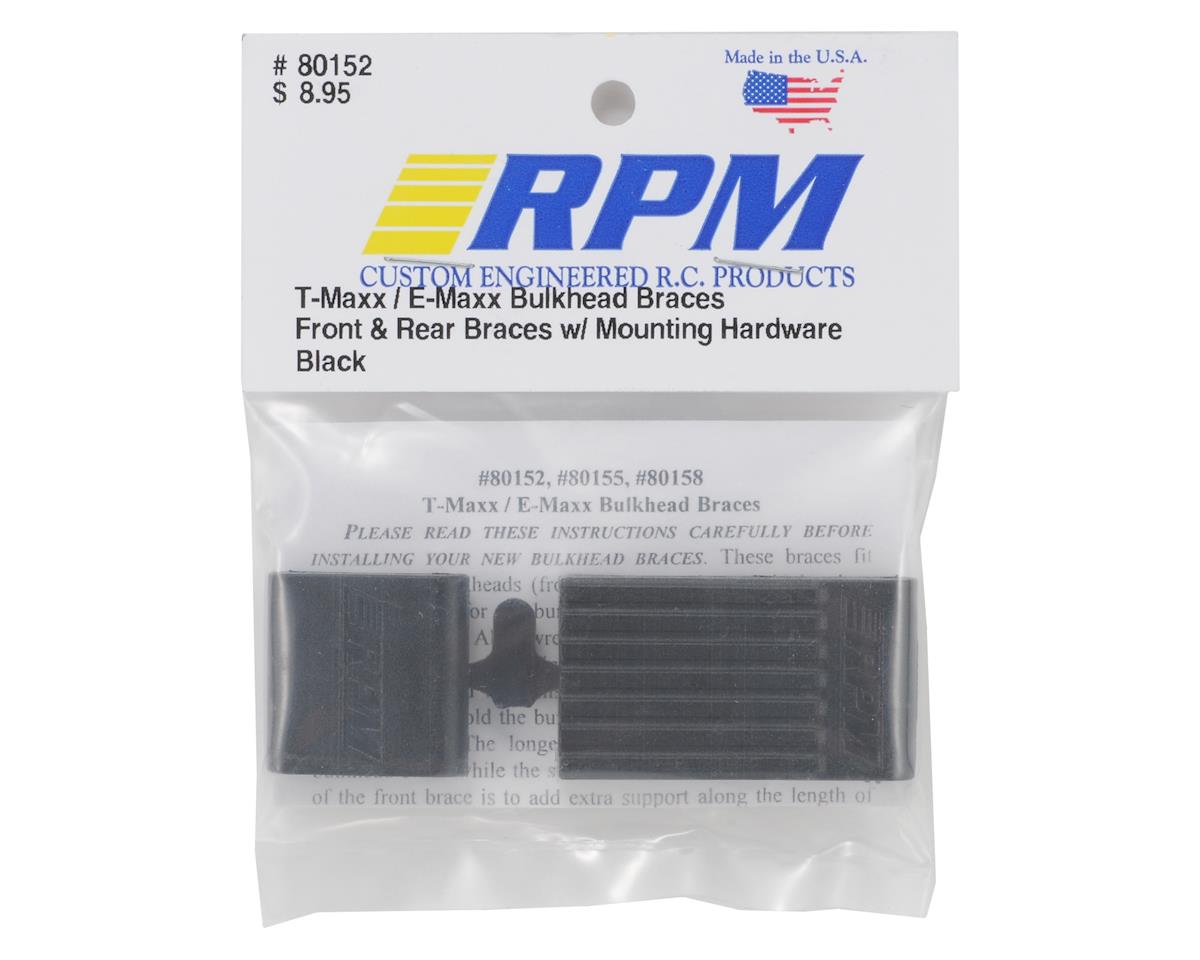 RPM Front & Rear Bulkhead Brace (Black) – Platinum Hobbies